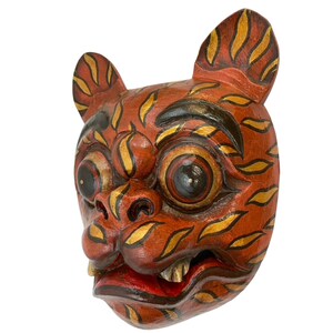 Balinese Tiger Mask Barong Macan Wooden Tiger Mask Guardian Demon Bali ...