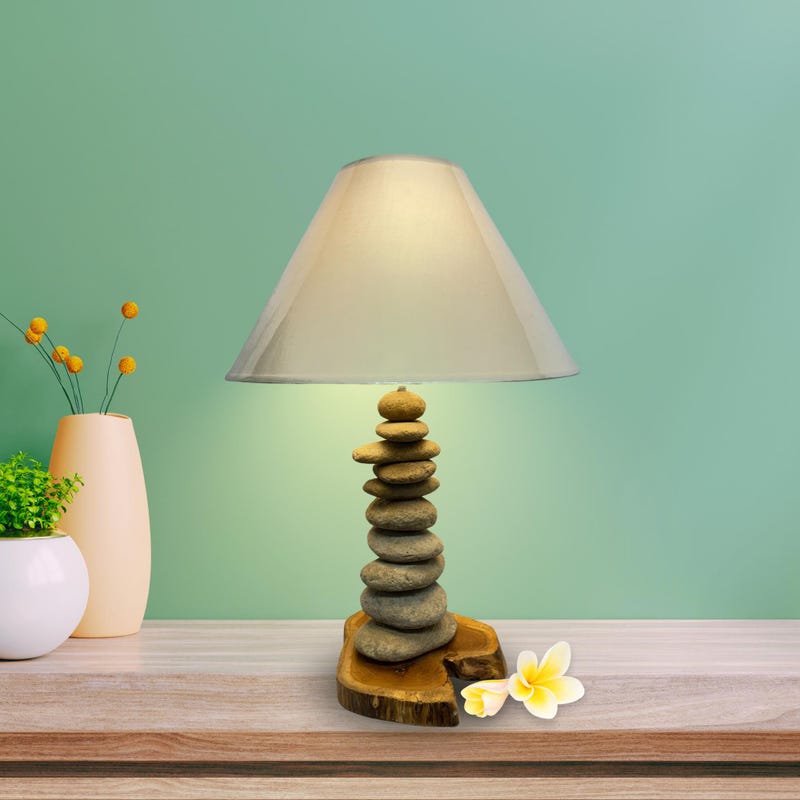 Stone Lamp - Etsy