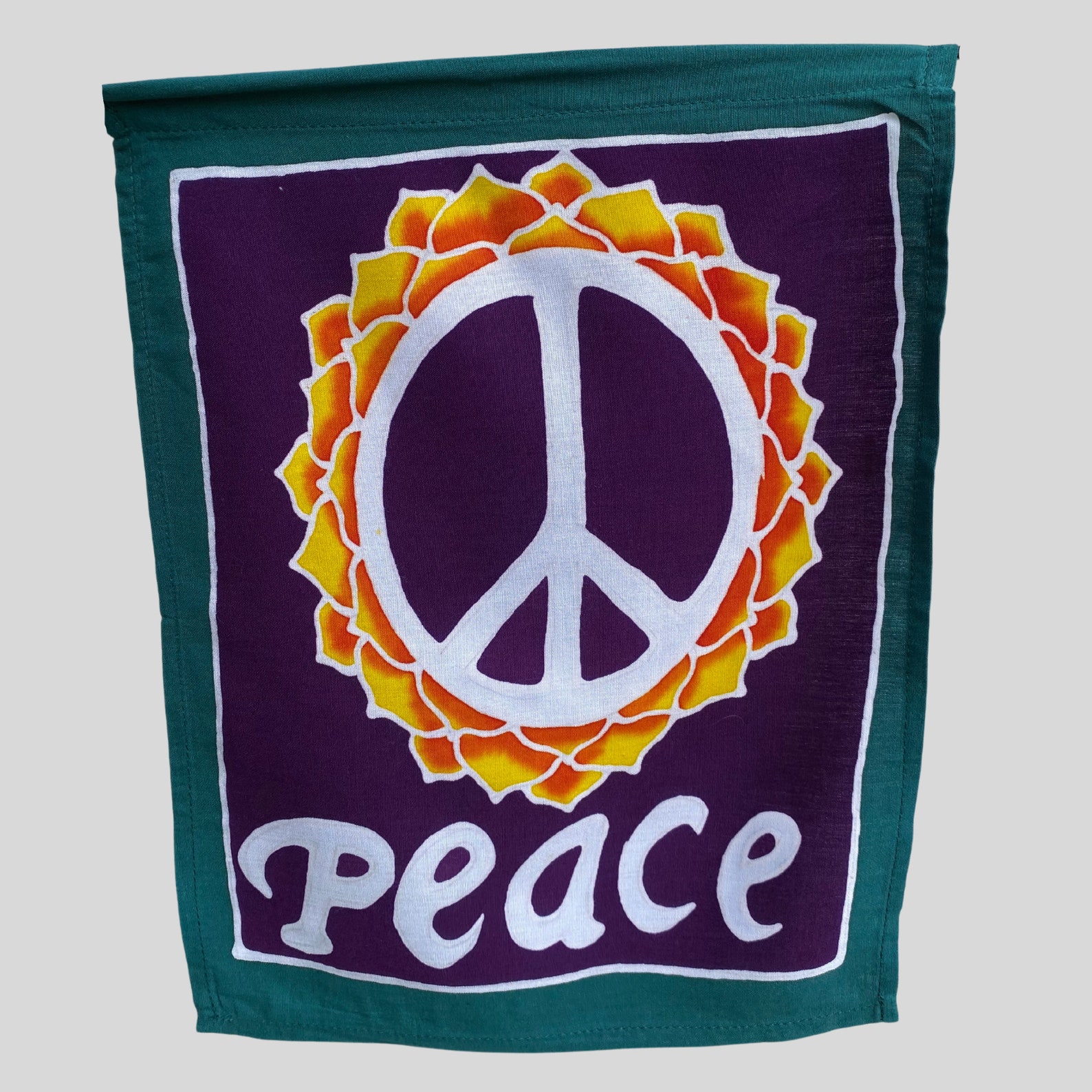 World Peace Prayer Flag Rainbow Diversity Wall Hanging Banner Balinese ...