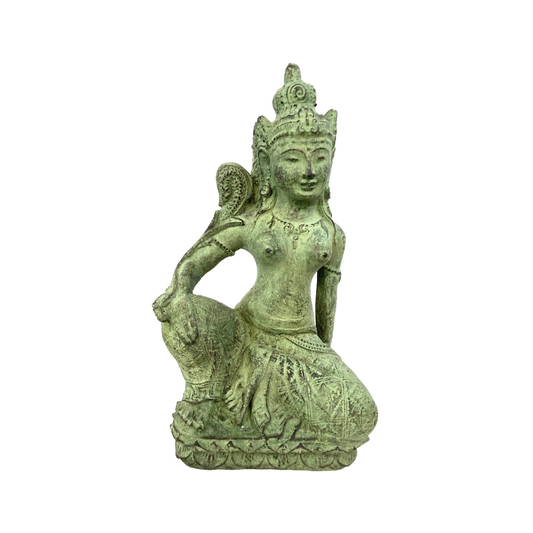 Dewi Sri Balinese Fertility Goddess Garden Sculpture, Handmade Bali ...