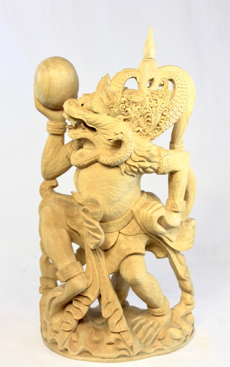 Balinese Hanuman Monkey God Sculpture Ramayana Bali Art Hand Carved ...