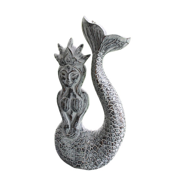 Carved Wood Mermaid - Etsy