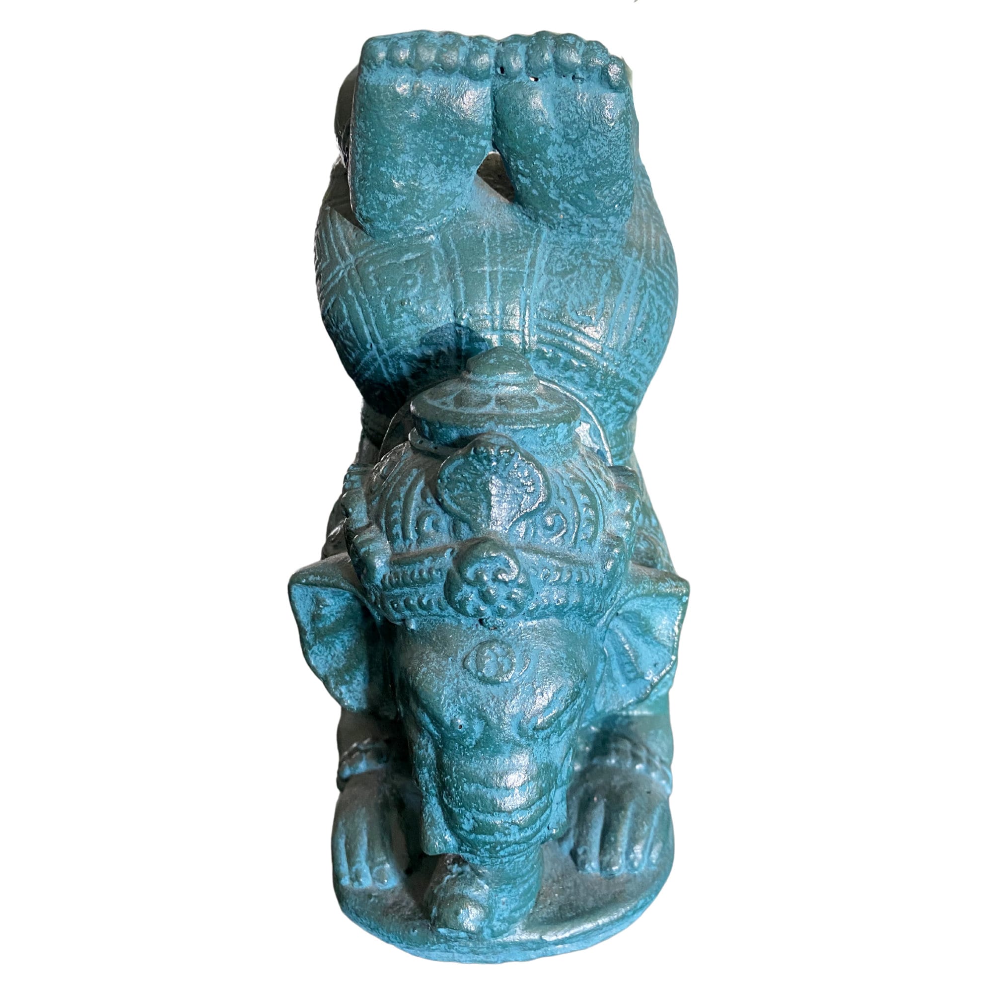 Yoga Pose Ganesha Garden Statue Cast Lava Stone Asana Elephant - Etsy