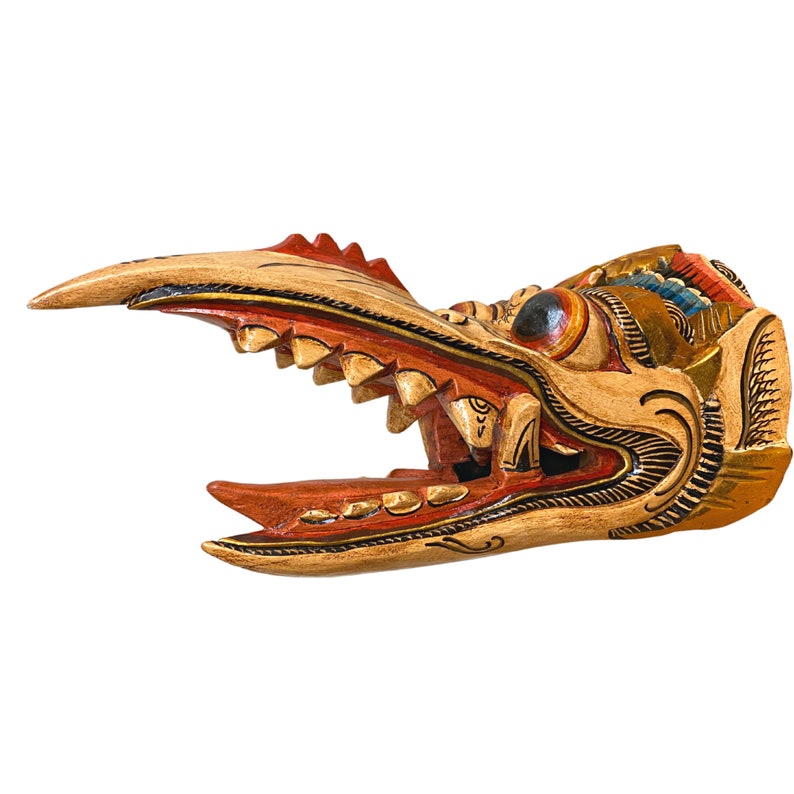 Balinese Garuda Mask | Hindu Eagle Mask | Hand Carved Wood Bali Folk ...