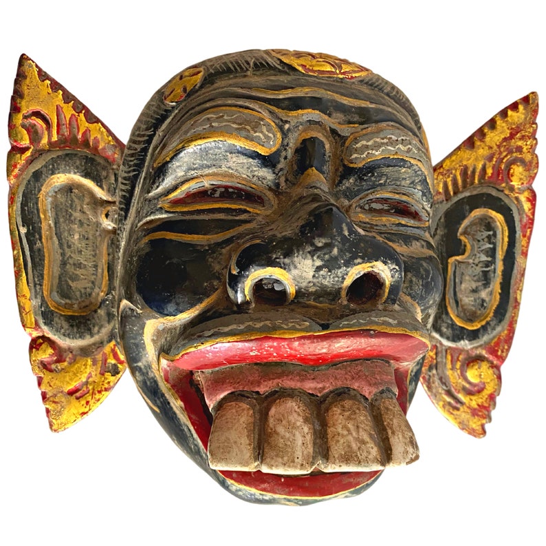 Balinese Wayang WONG Dance Drama Mask Buckteeth Demon Topeng - Etsy