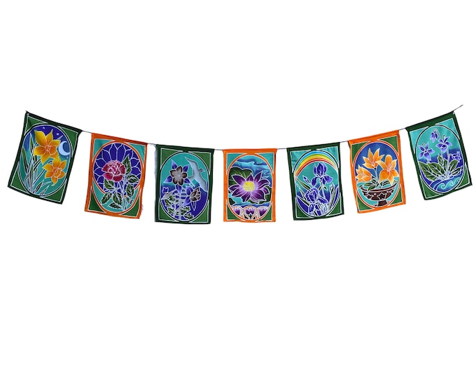 Tibetan-style Batik Prayer Flags With Fabric Marker - Etsy