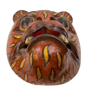 Balinese Tiger Mask Barong Macan Wooden Tiger Mask Guardian Demon Bali ...