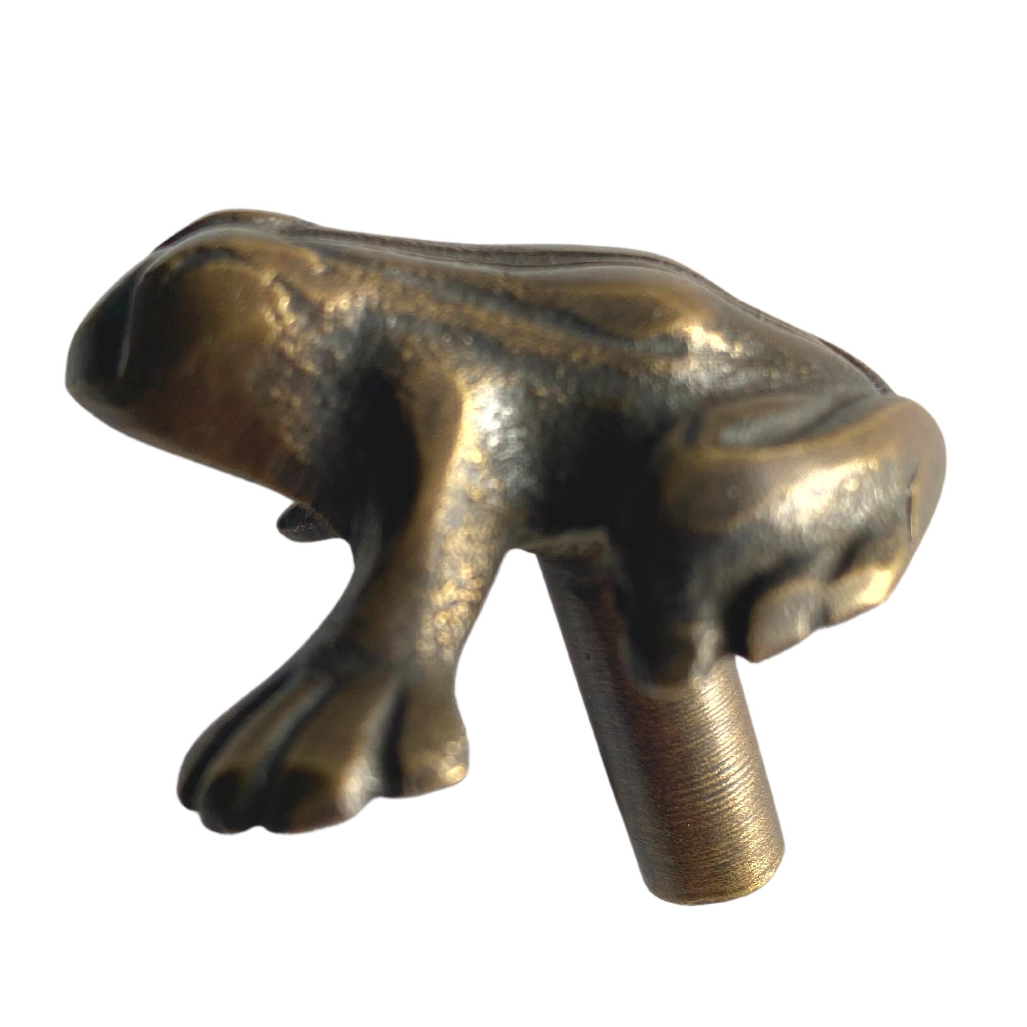 FROG Knob Handle Drawer Pull TOAD Amphibian Handmade Solid Brass Home ...