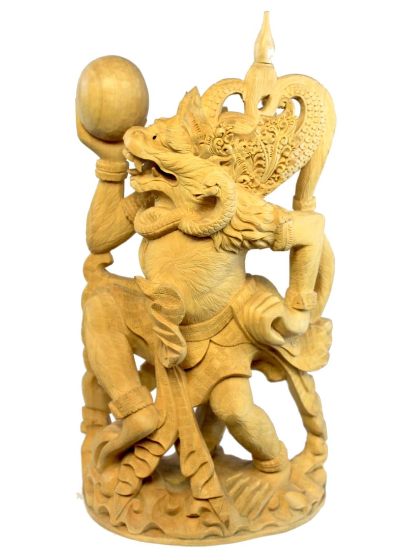 Balinese Hanuman Monkey God Sculpture Ramayana Bali Art Hand Carved ...