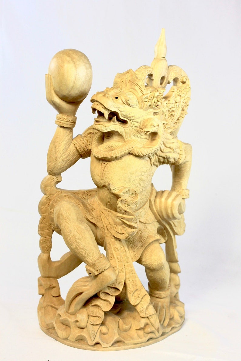 Balinese Hanuman Monkey God Sculpture Ramayana Bali Art Hand Carved ...