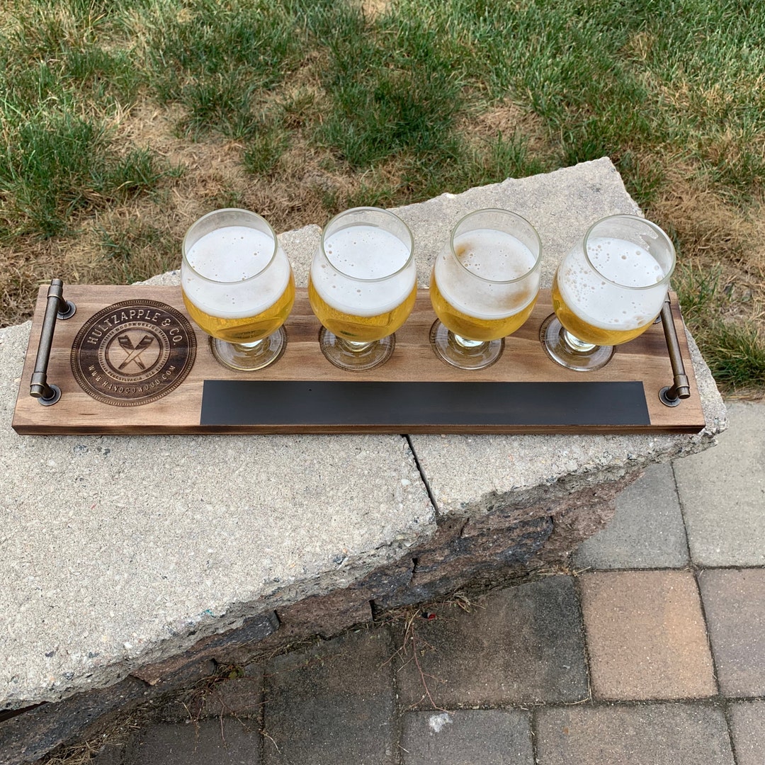 Personalized Beer Flight Board, Whiskey, Wine, Chalkboard Label - Etsy