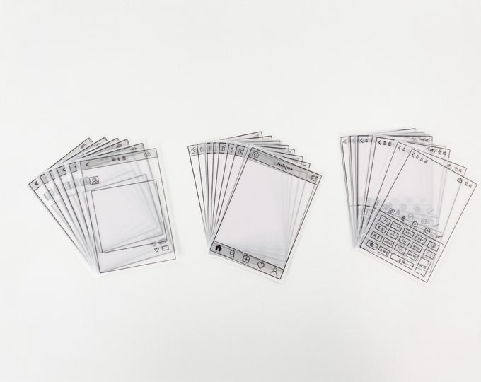 PA01 Translucent Instagram Paper Social Media App Window Posts - Etsy