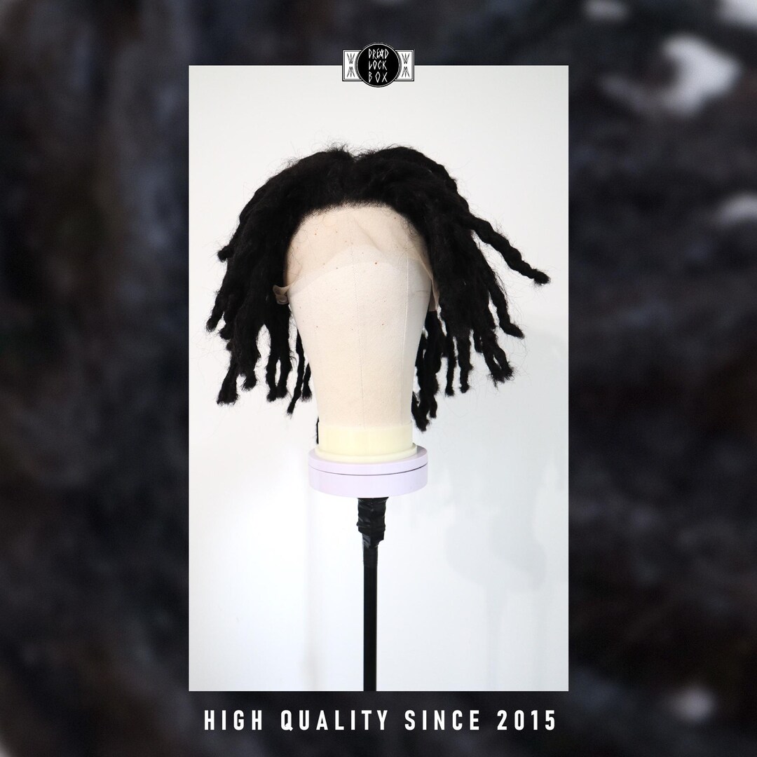 Dreadlock Wig - Short Crocheted Synthetic Dreadlocks - Lace Front Wig ...
