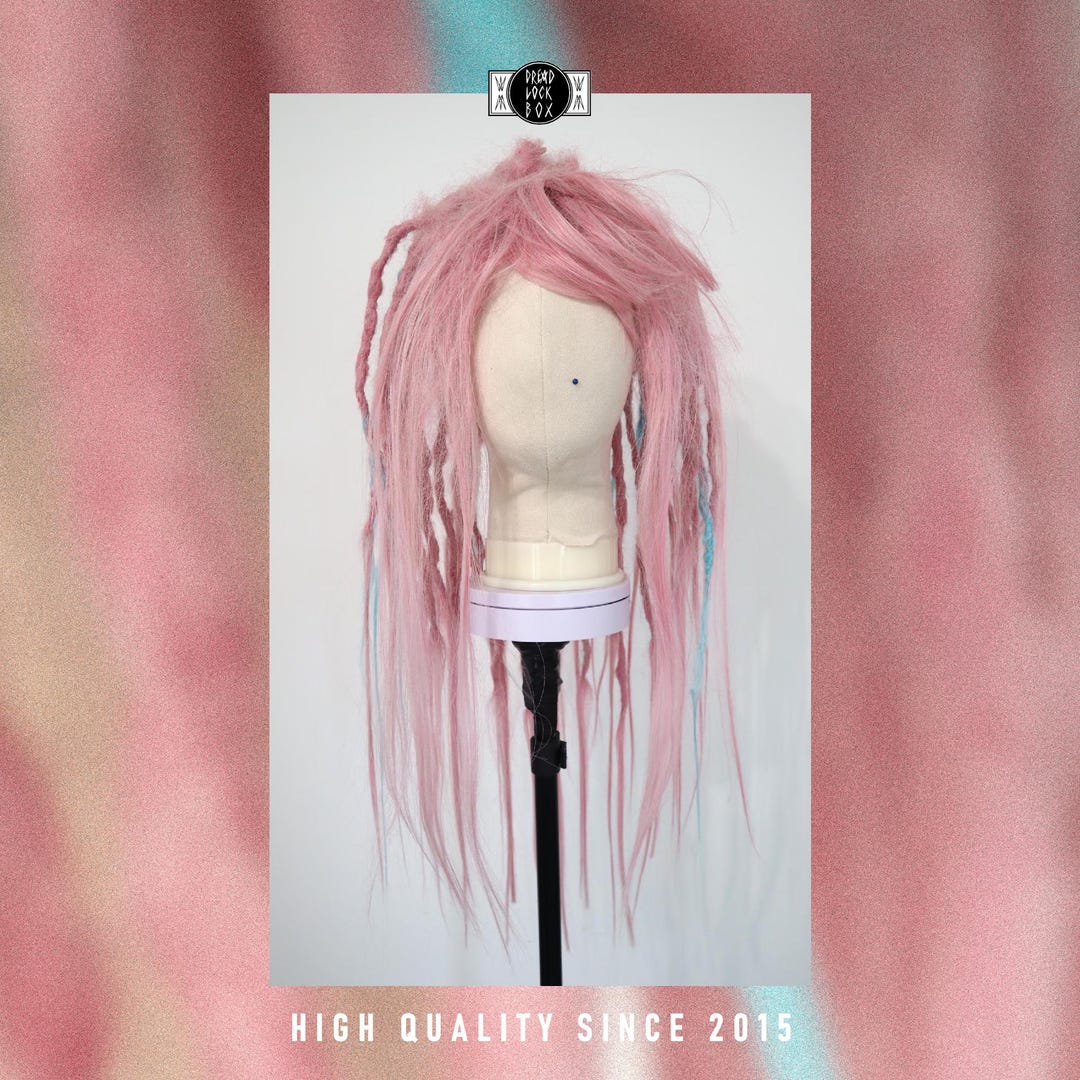 Dread Wig Bangs Barbie | Synthetic Crochet Dreadlock | Pink Candy ...