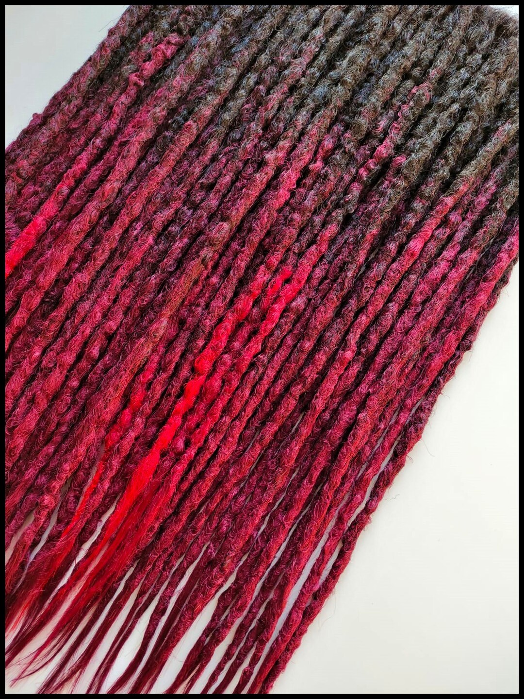 Textured Extensions Loc Dreadlock Long Short * Faux Dreadlock * Dark ...