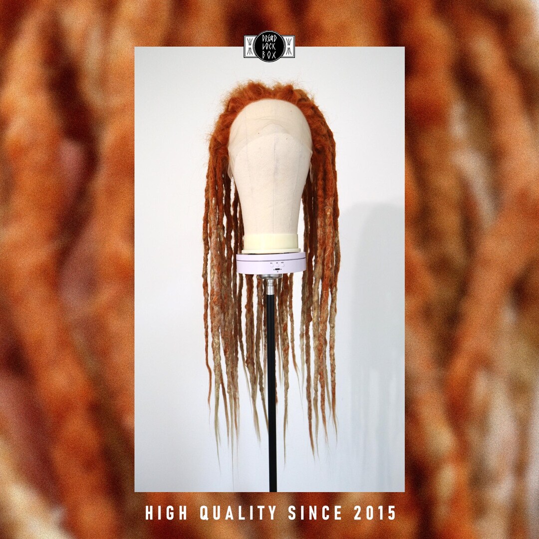 Dread Wig Lace Front | Synthetic Crochet Dreadlock | Ginger Fox Red ...