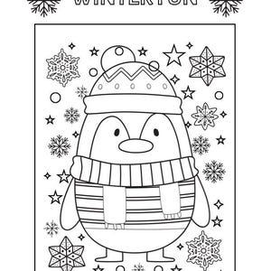 Winter Wonderland Coloring Book – Printable Fun for Kids, Classroom ...