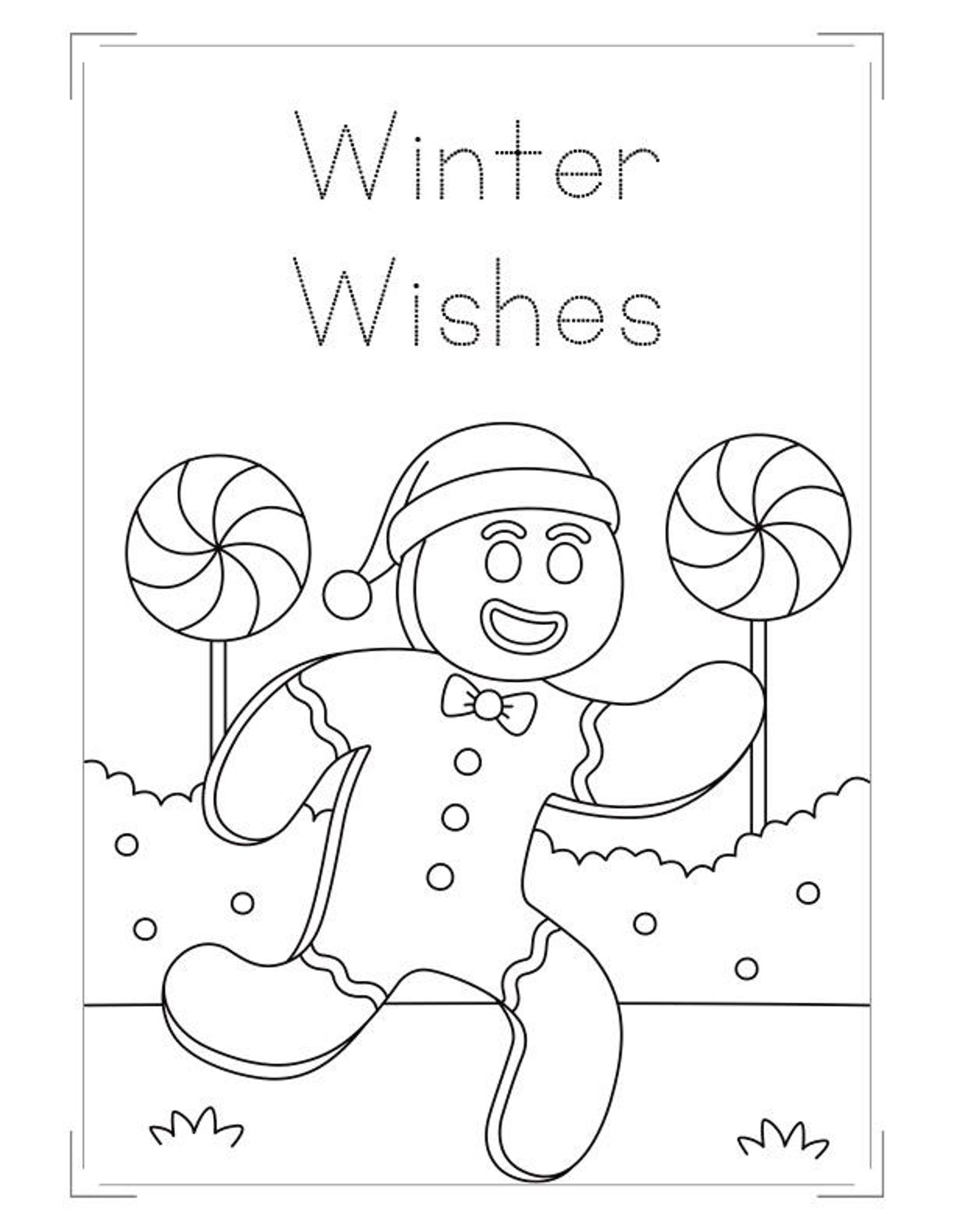 Winter Wonderland Coloring Book – Printable Fun for Kids, Classroom ...
