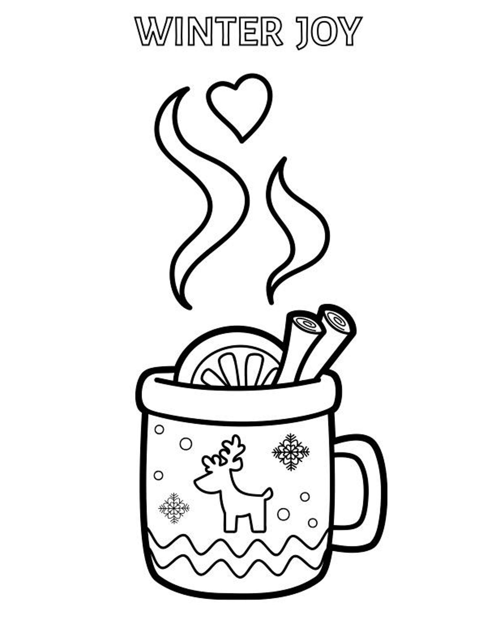 Winter Wonderland Coloring Book – Printable Fun for Kids, Classroom ...