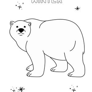 Winter Wonderland Coloring Book – Printable Fun for Kids, Classroom ...