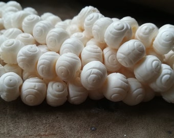 White buffalo beads | Etsy
