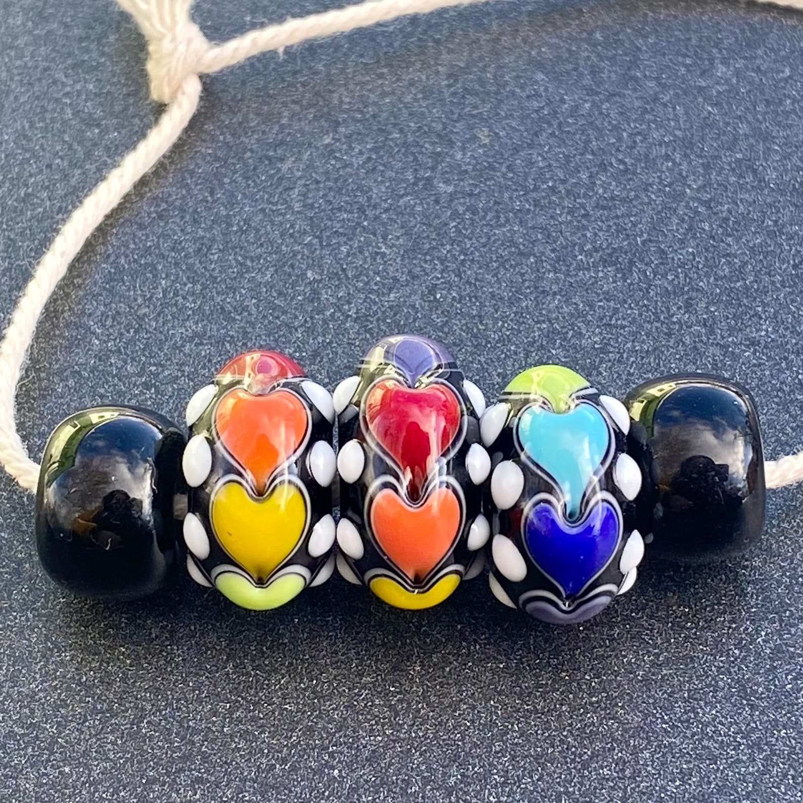 Rainbow Jewelry LGBTQ Art LGBTQ Jewelry Lampwork Focal - Etsy