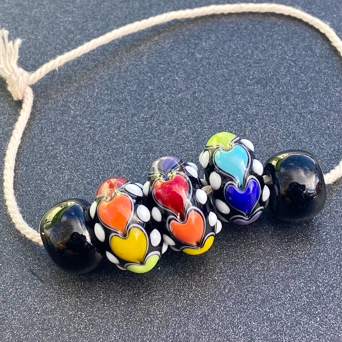 Rainbow Jewelry LGBTQ Art LGBTQ Jewelry Lampwork Focal - Etsy