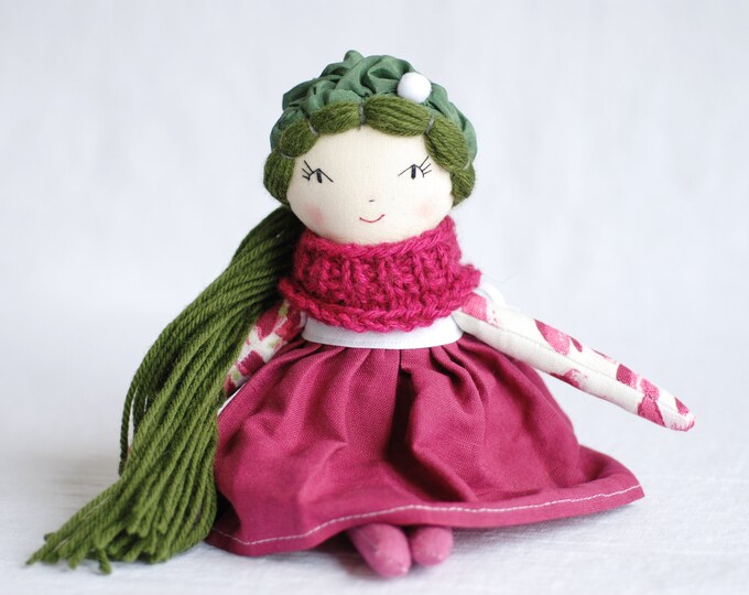 Heirloom Cloth Rag Doll Fabric Forest Handmade Doll 10 - Etsy
