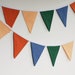 Bright Fabric Pennant Bunting String Linen Banner Flags - Etsy