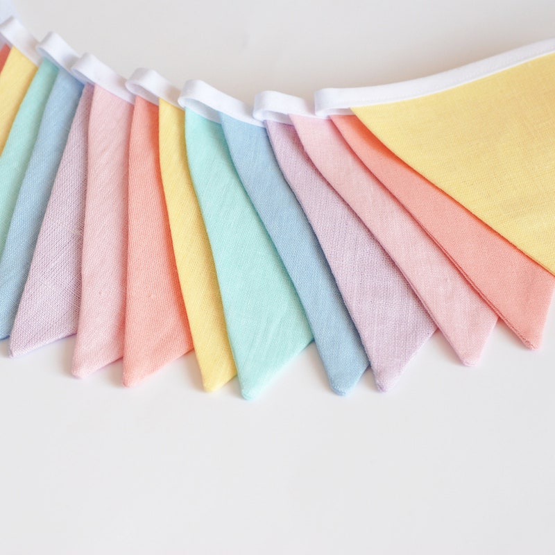 Pastel Bunting - Etsy