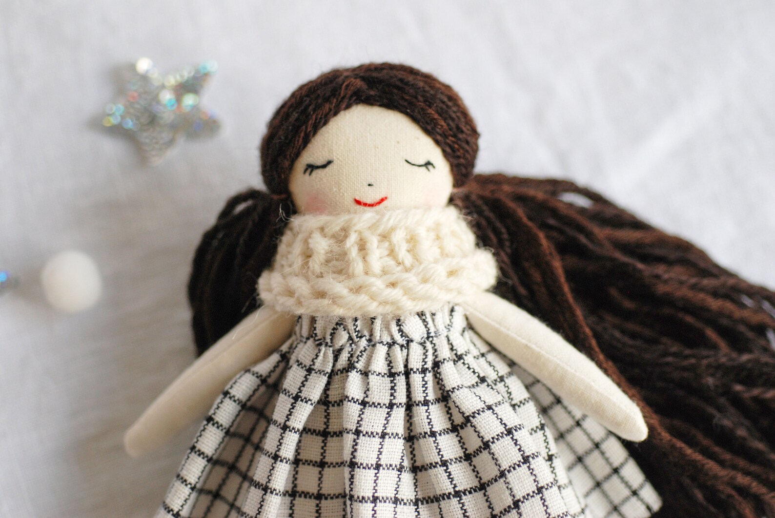 Small Dollhouse Mini Cloth Fabric Rag Doll Ooak Miniature - Etsy