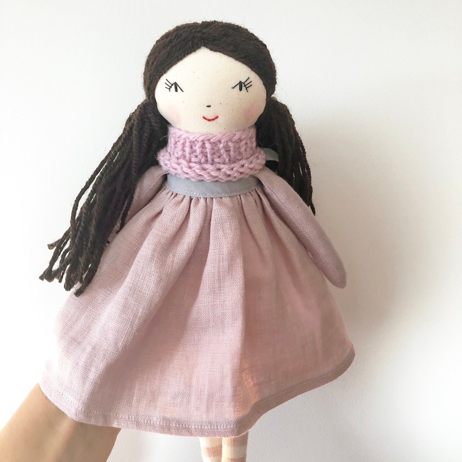 Handmade Cloth Rag Doll, Ooak Heirloom Linen Doll Nursery Decoration - Etsy