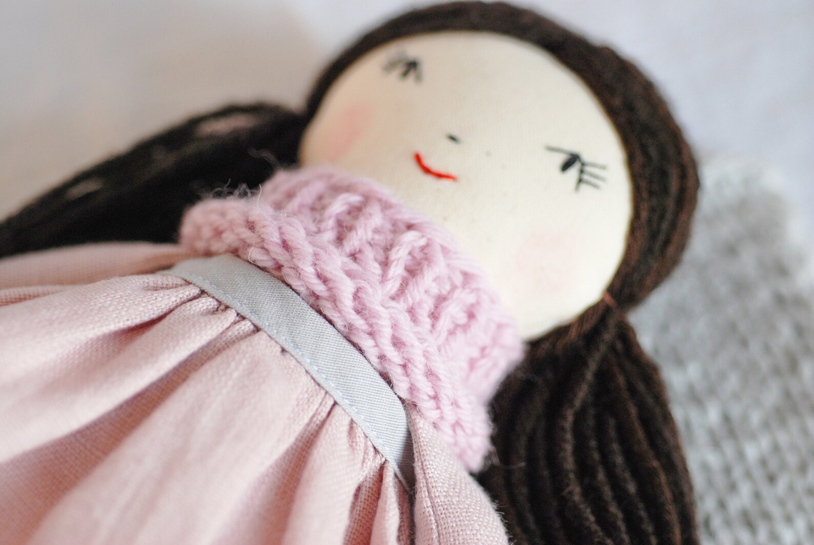 Handmade Cloth Rag Doll, Ooak Heirloom Linen Doll Nursery Decoration - Etsy
