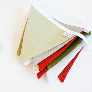 Bunting Flags Wedding Pennant Garland, Fabric Flag Banner Holidays ...