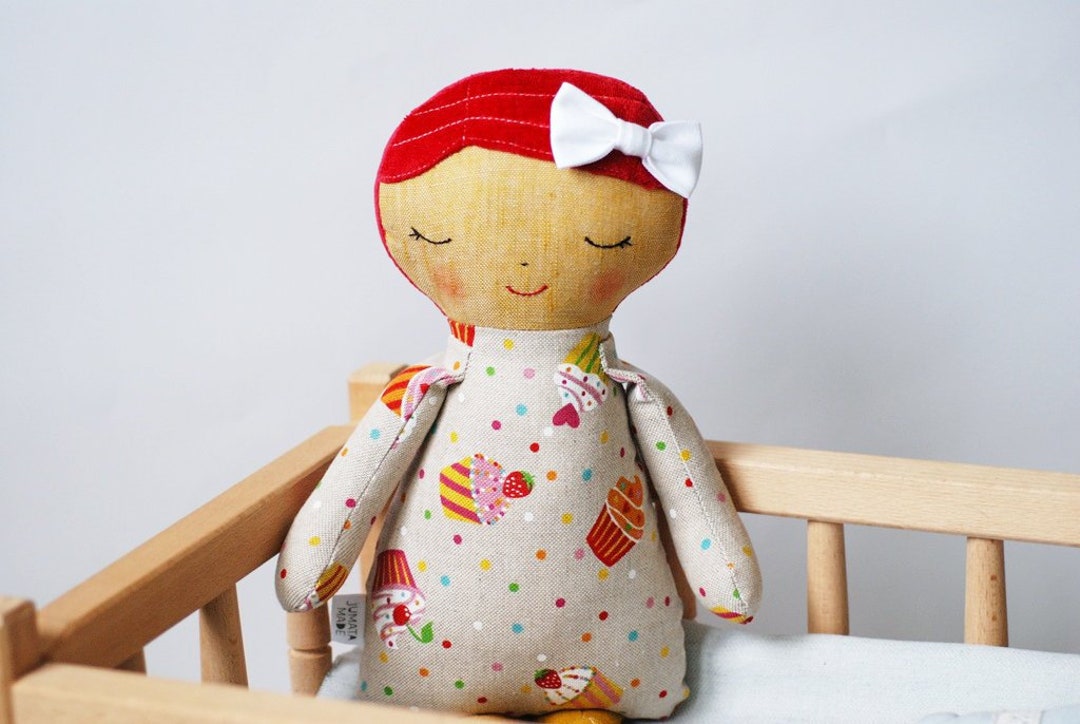 Soft Fabric First Rag Doll, Handmade Heirloom Cloth Doll, Gift for New ...