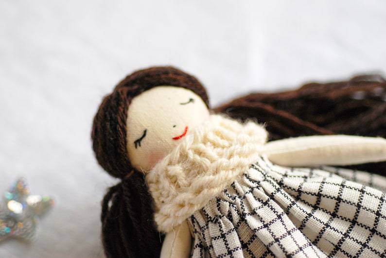 Small Dollhouse Mini Cloth Fabric Rag Doll Ooak Miniature Decoration ...
