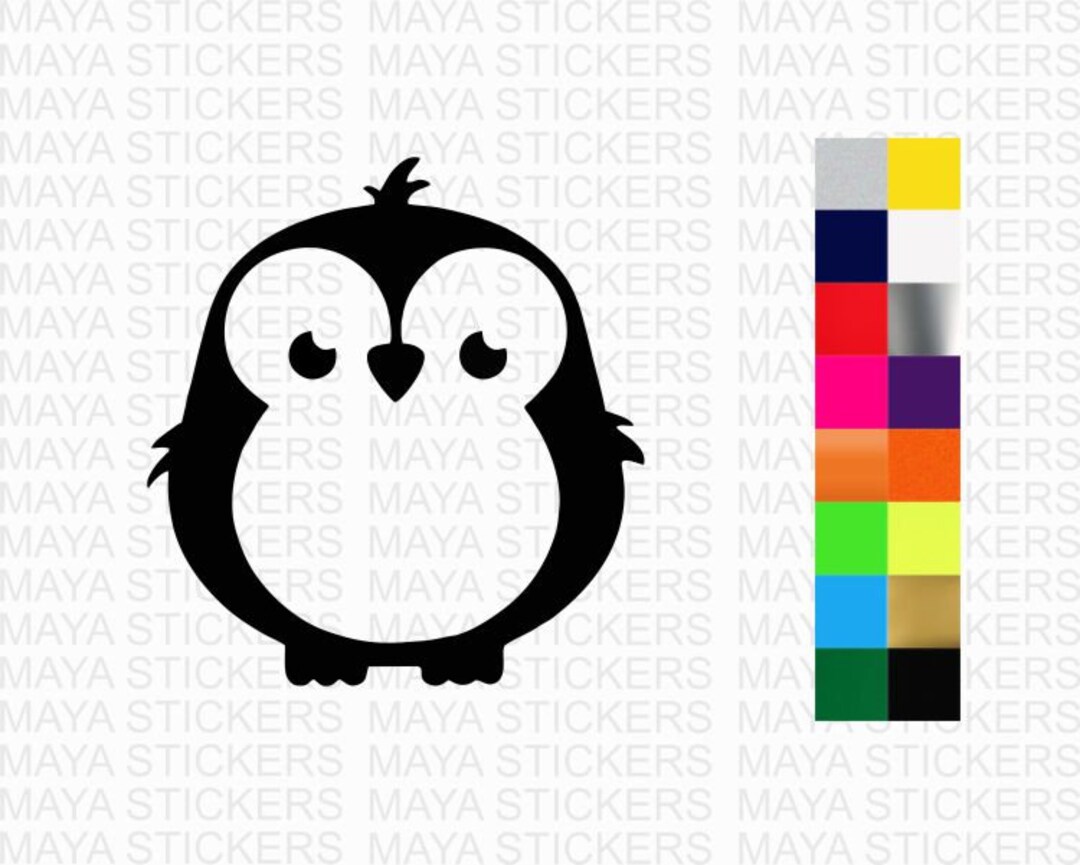 Cute Penguin Decal Sticker for Cars, Laptops and Others - Etsy