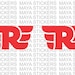 R With Wings Design Logo Stickers Suitable for Royal Enfield ...