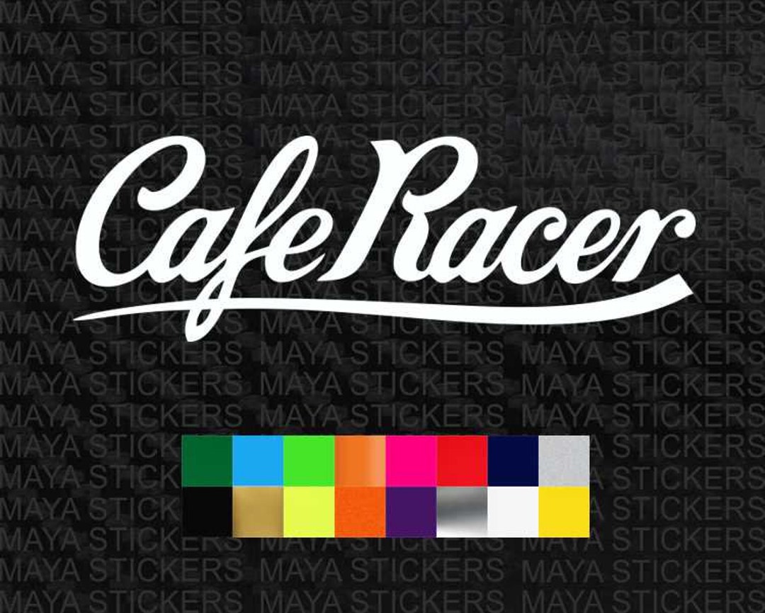 Cafe Racer Decal Sticker for Motorcycles and Helmets - Etsy