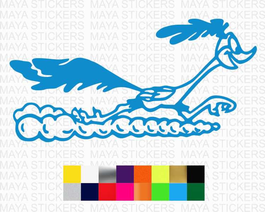 MEEP MEEP Road Runner Decal Stickers - Etsy
