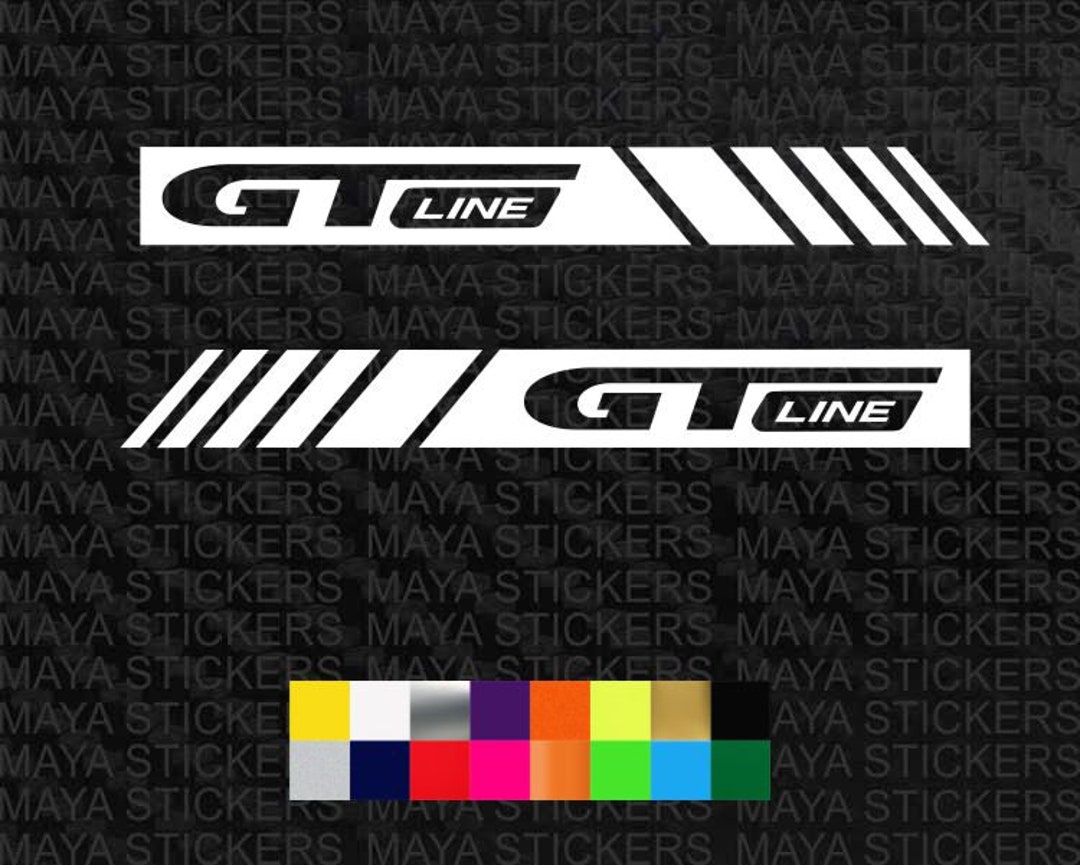 2 X GT Line Stripe Sticker for Cars . 8 X 0.9 Inch - Etsy