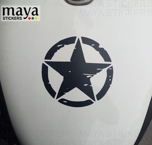 2 X Rugged Star Sticker for Cars, Motorcycles and Helmets - Etsy