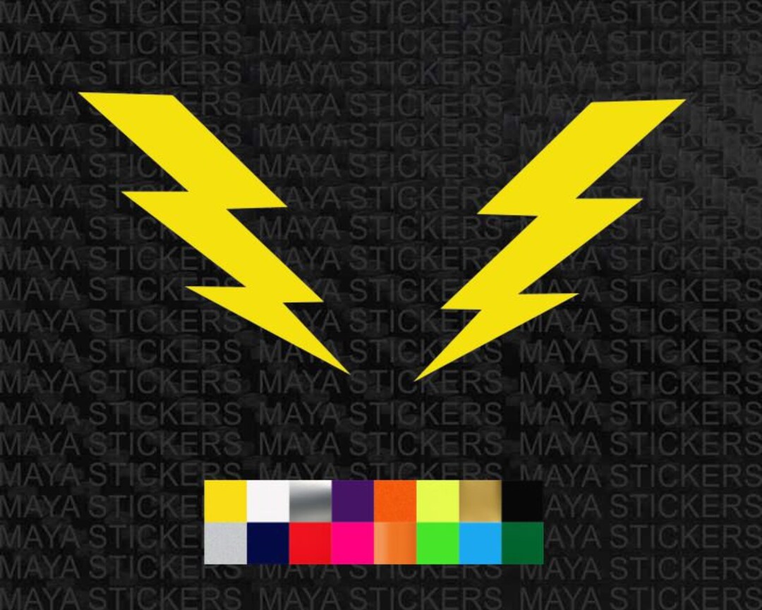 2 X Lightning Flash Decal Stickers for Evs, Motorcycles, Cars - Etsy