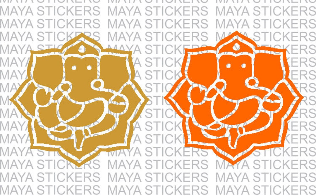 2 X Ganesha Stickers for Cars, Bikes, Laptops and Others - Etsy