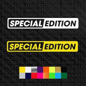 2 X Special Edition Logo Sticker for Cars, Bikes, Laptops - Etsy