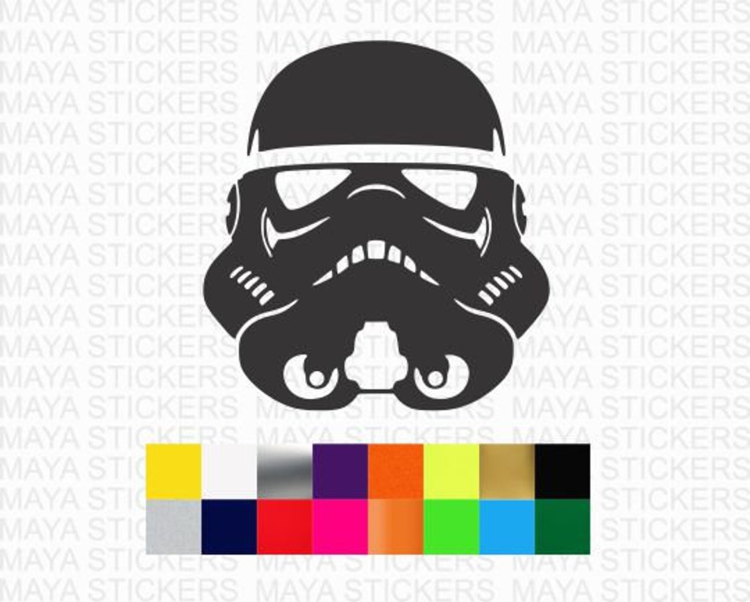 Storm Trooper Decal Sticker in Multiple Colors - Etsy