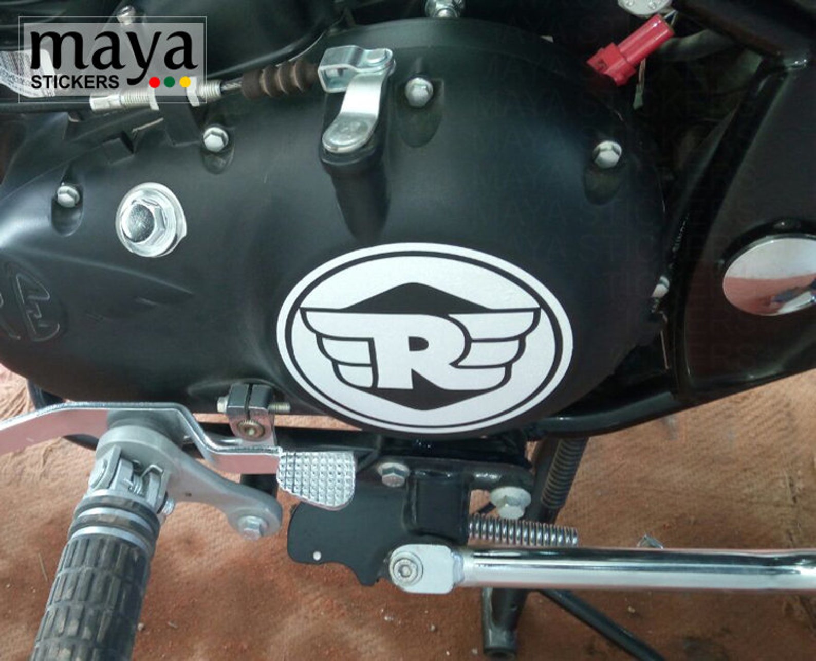 Buy Royal Enfield New 'R' Logo Stickers for Motorcycles and Helmets ...