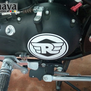 Buy Royal Enfield New 'R' Logo Stickers for Motorcycles and Helmets ...