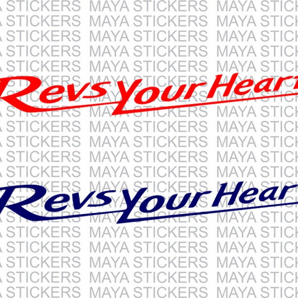 Yamaha Revs Your Heart Sticker - Etsy