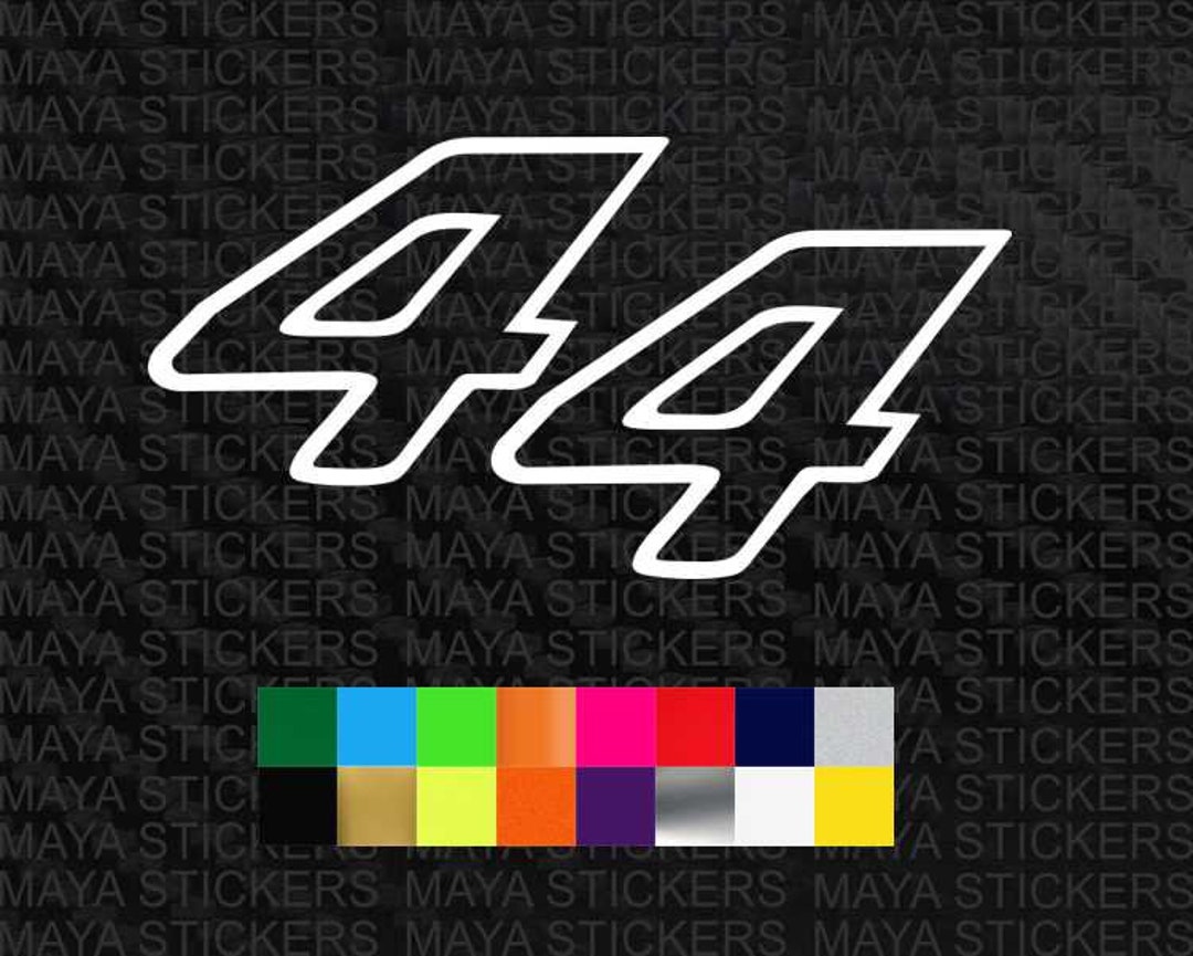 Hamilton 44 Number Sticker - Etsy